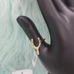 Coach | Jewelry | Coach Pave Wishbone Ring | Poshmark